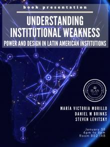 NYC, 01/30/2020, 4:00PM. Understanding Institutional Weakness: Power ...