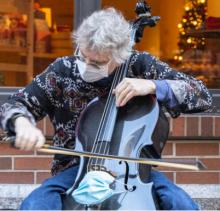 NYC, 03/10/2021, 12:00PM. Live Cello Music (in-person, outdoors).